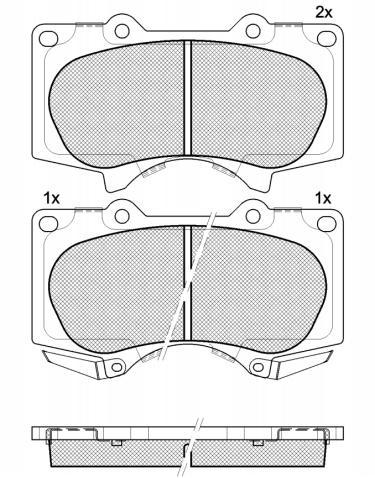Front Brake Pads For TOYOTA Prado KDJ120.GDJ150.GRJ120.GUN.04465-35290. ...