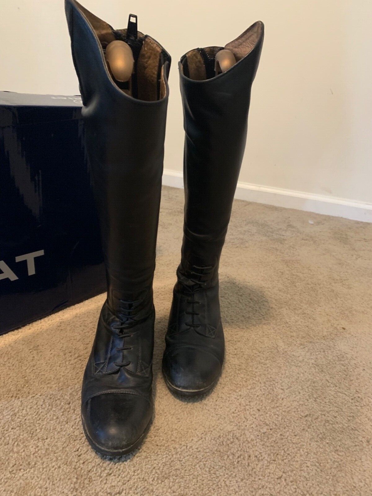 ariat riding boots leather horse riding boot tree her… - Gem
