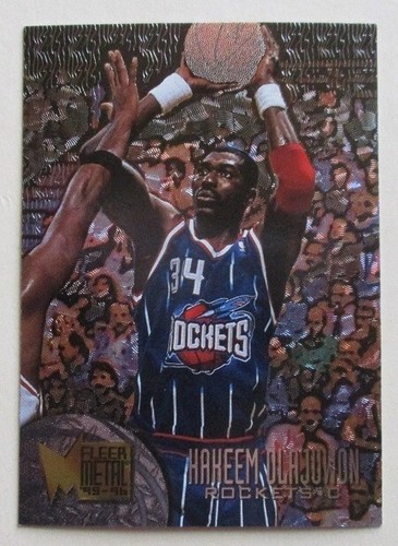HAKEEM OLAJUWON Houston ROCKETS 1995-96 FLEER METAL Basketball CARD ...