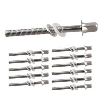 12pcs Drum Tension Rods Tension Screws Drum Screws Set Snare Drum4330 ...