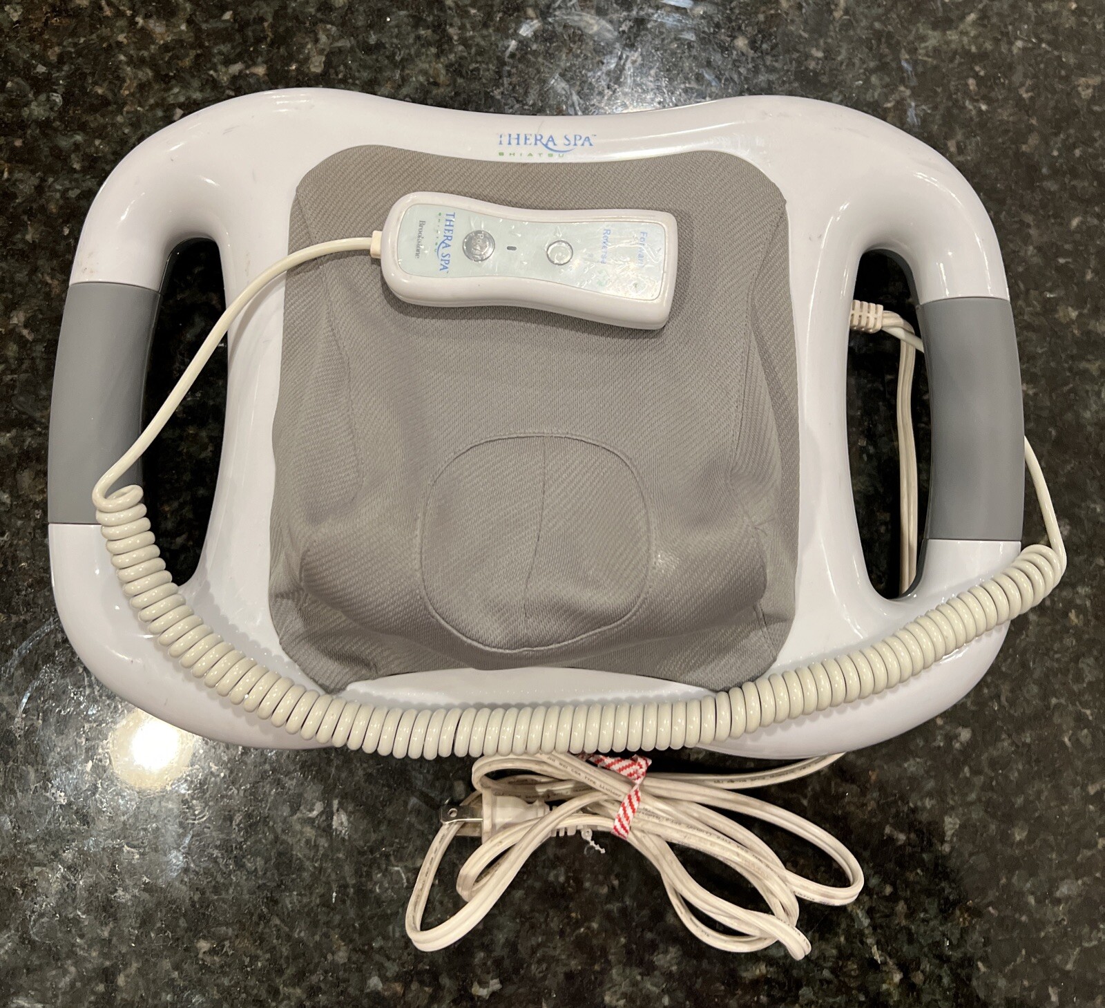 Brookstone Thera Spa Shiatsu Head Neck Back Leg Massager With Remote ...