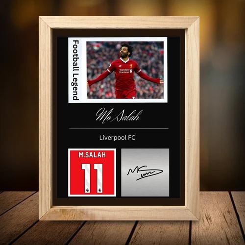 Mo Salah Liverpool FC Signed Print Photo Poster Wall Art A4 Football ...