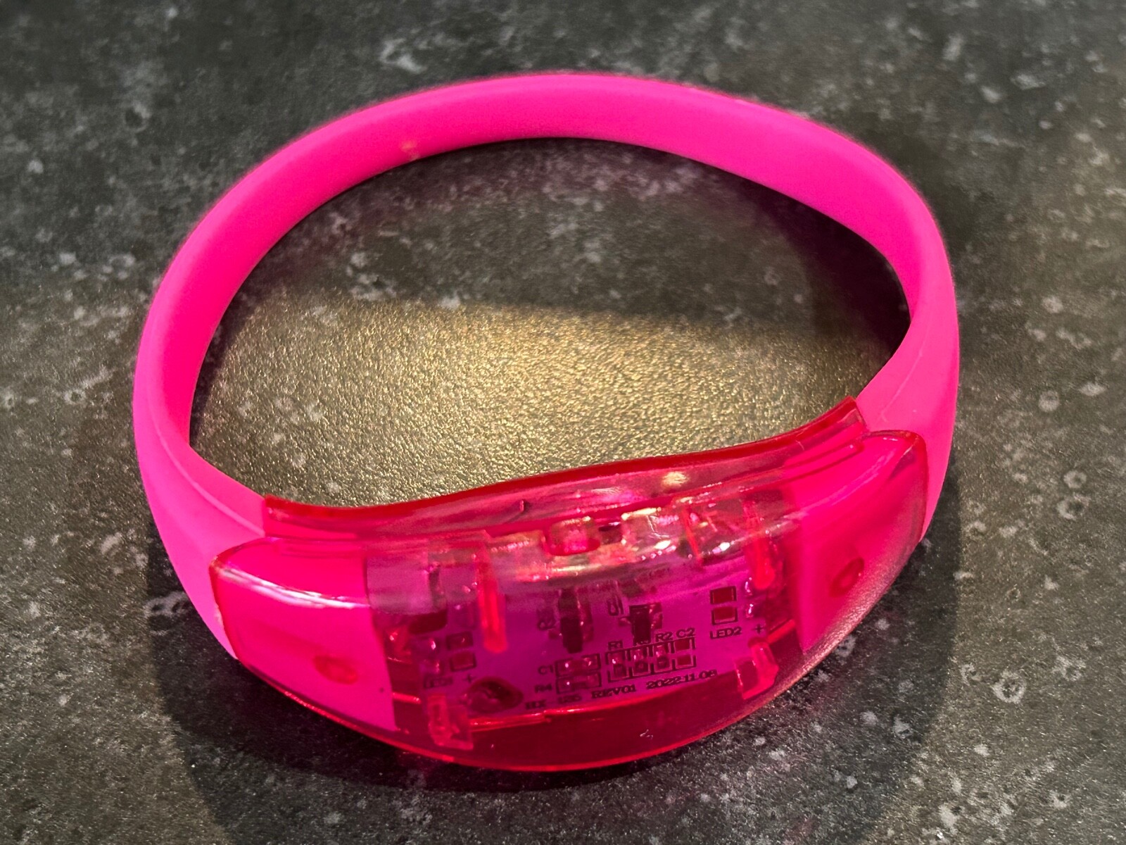 BANGLE BRACELET FLASH GLOW BAND LIGHT-UP EL LED MOTION SOUND ACTIVATED ...