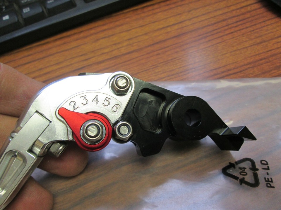 BRAKING.COM ADJUSTABLE LEVER - BRAKE - YAMAHA R6 2005-16 AND R1 2004 ...