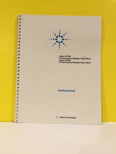 Agilent N7744A, N7745A 4/8-Ch. Optical Multiport Power Meter Getting ...