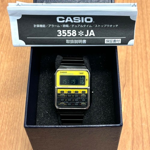 CASIO CLASSIC Heritage Colors CA-500WEGG-9BJF Calculator Yellow Unisex ...