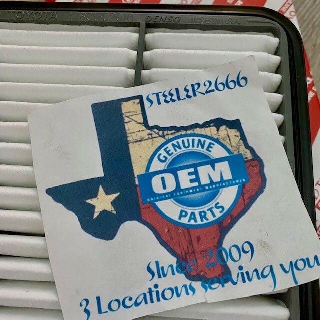 (1) GENUINE OEM TOYOTA AIR FILTER 17801-0P010 FJ CRUISER TACOMA TUNDRA ...