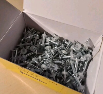 27mm Nylon Washered Hilti Type Nails DN27 to suit Hilti DX460 - Box of ...