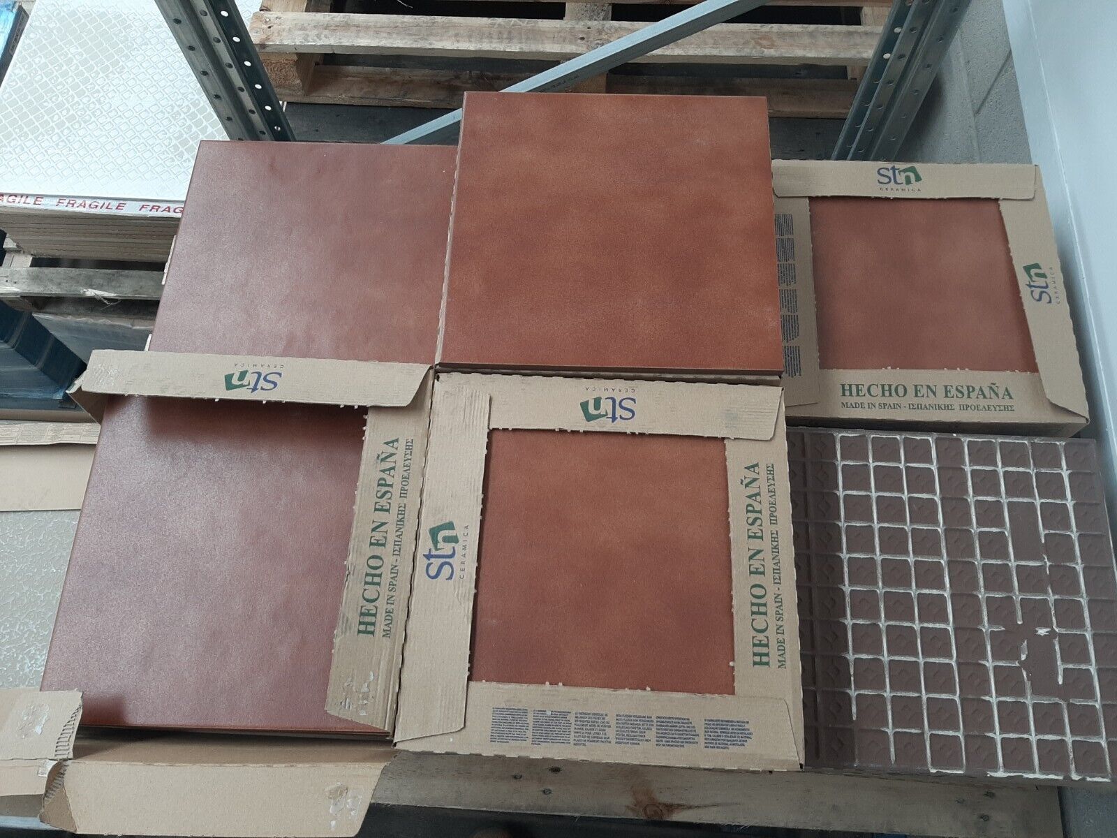 R13 Anti-slip,12mm Thick, Strong, Deep Terracotta Look Floor Tiles ...