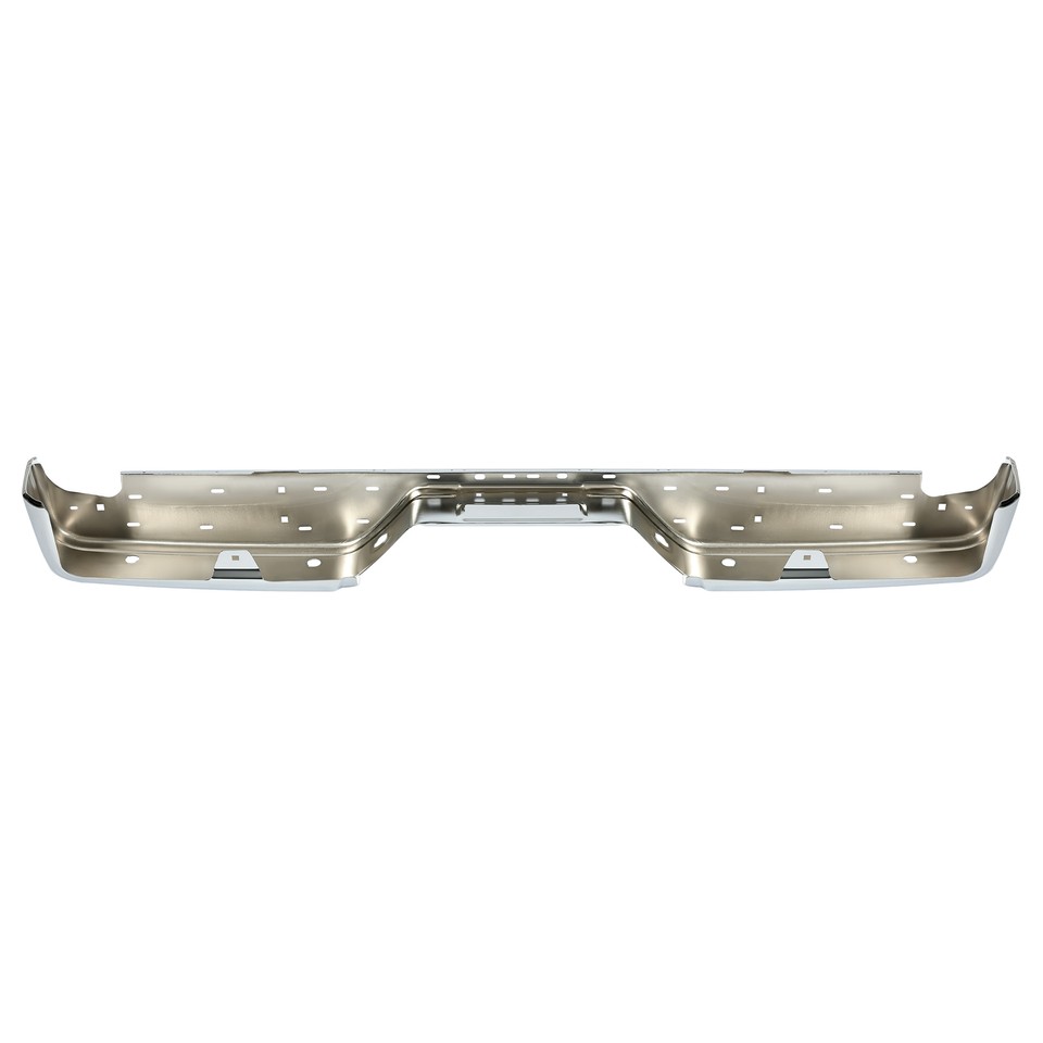 Chrome/ Black Rear Step Bumper Face Bar W/Sensor Hole For Nissan Titan ...