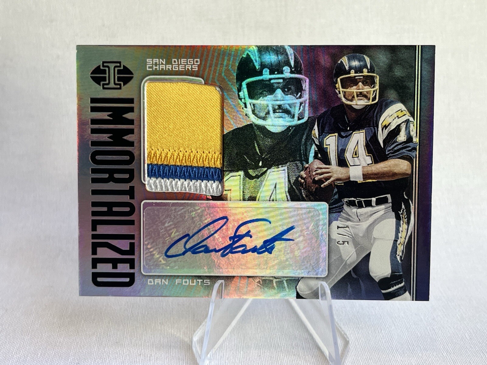 2019 Illusions Dan Fouts Immortalized 3-Color Patch Auto SSP /5 | eBay