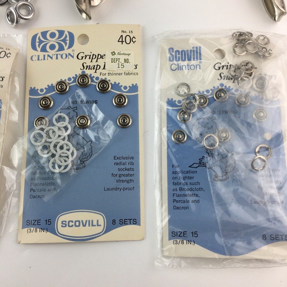 Dritz Grippers Plier Kit Scovill Snap Fasteners & Misc Accessories Lot ...
