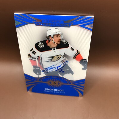 2021-22 Ultimate Simon Benoit Ultimate Introductions Rookie RC Auto #UI ...