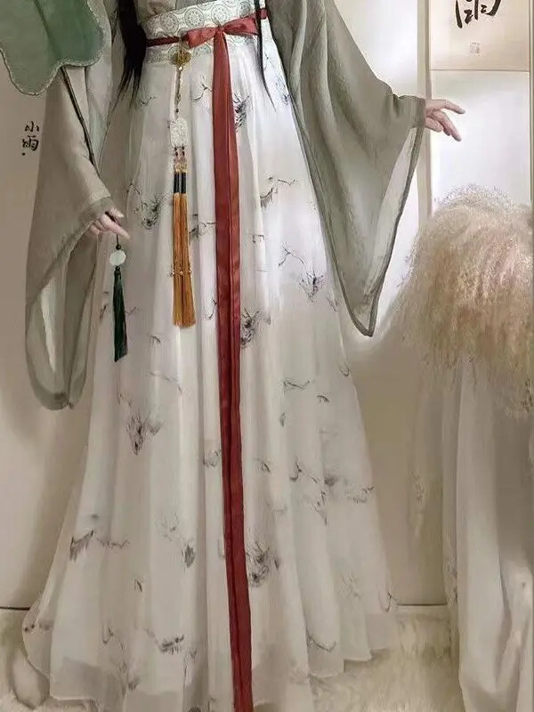 Chinese Style Hanfu Dress Women Traditional Embroidery Dress Cosplay ...