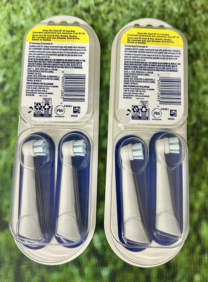 Oral-B iO Toothbrush Replacement Head 2-Pack - Gentle Care Soins Doux ...