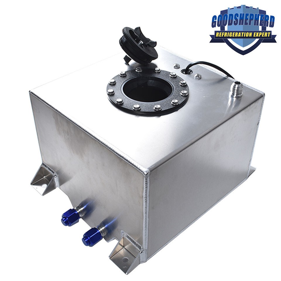 5 Gallon Aluminum Racing/street Fuel Cell Gas Tank+ Level Sender Drift ...