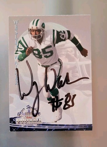 WESLEY WALKER/JETS Autograph/Signed 1994 Ted Williams Football Card #44 ...
