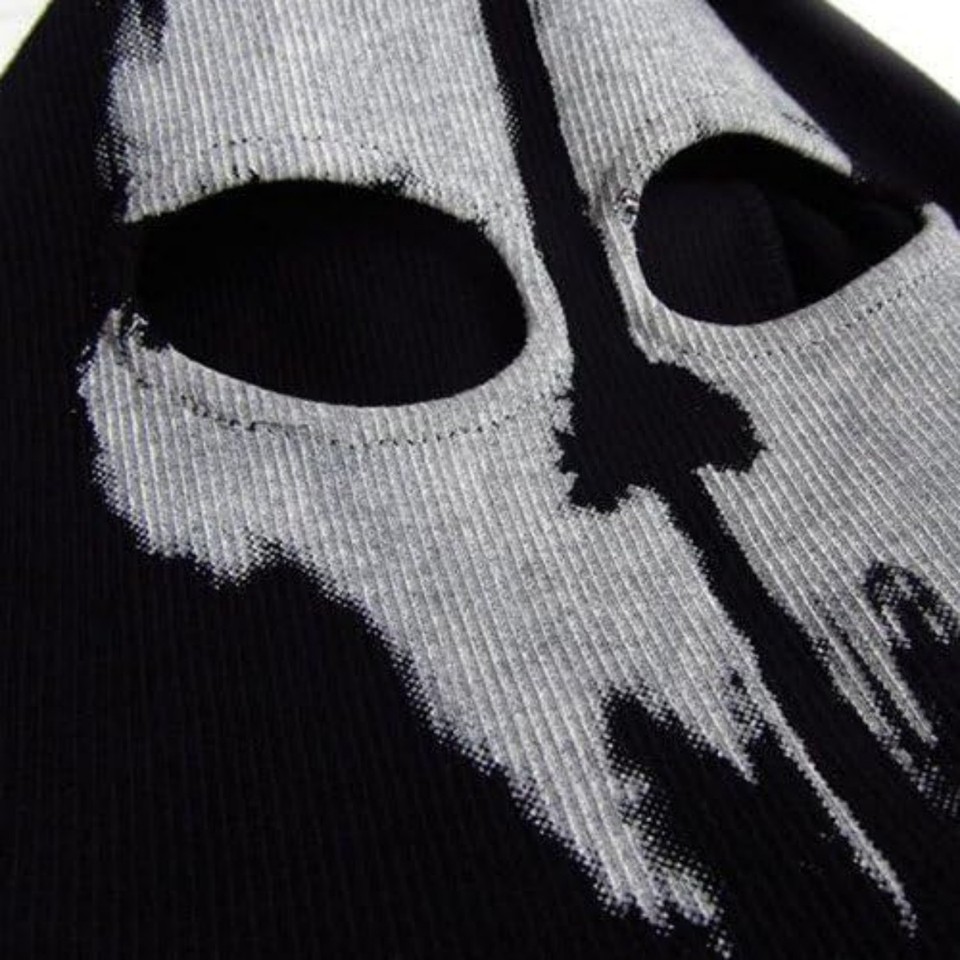 2 Hole Balaclava Halloween Ghost Skull Face Mask Bike Ski Motorcycle ...