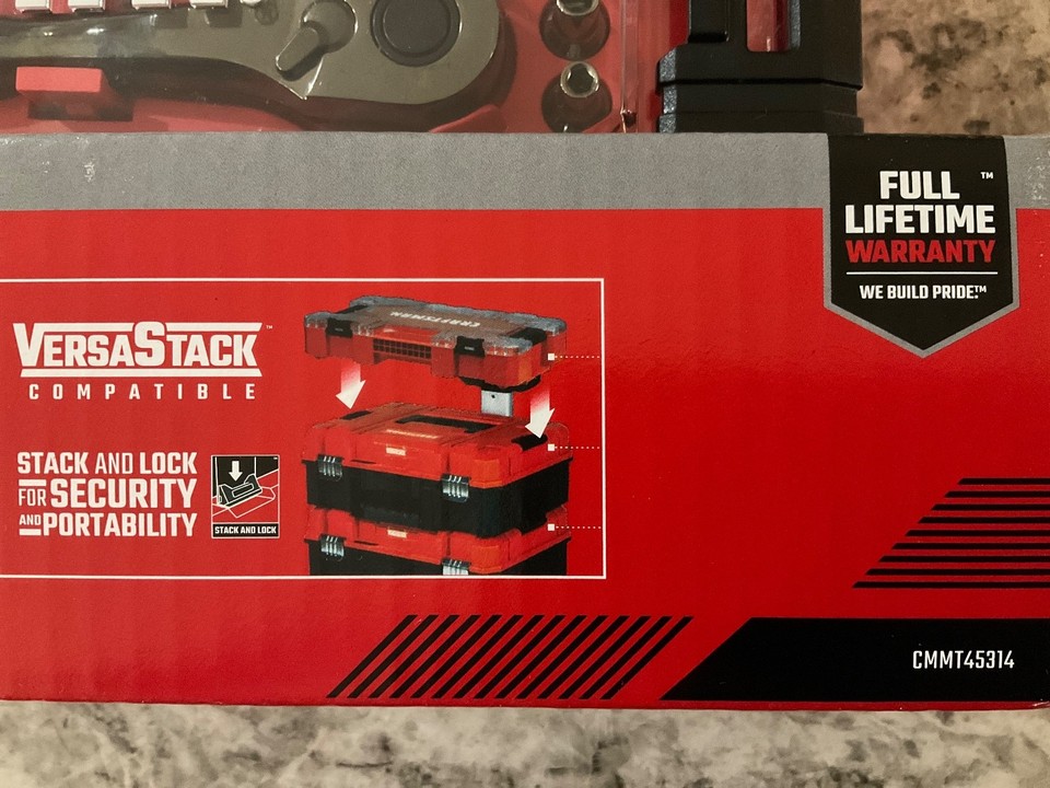 CRAFTSMAN 68-piece VERSASTACK™ Gunmetal Chrome Mechanics Tool Set ...