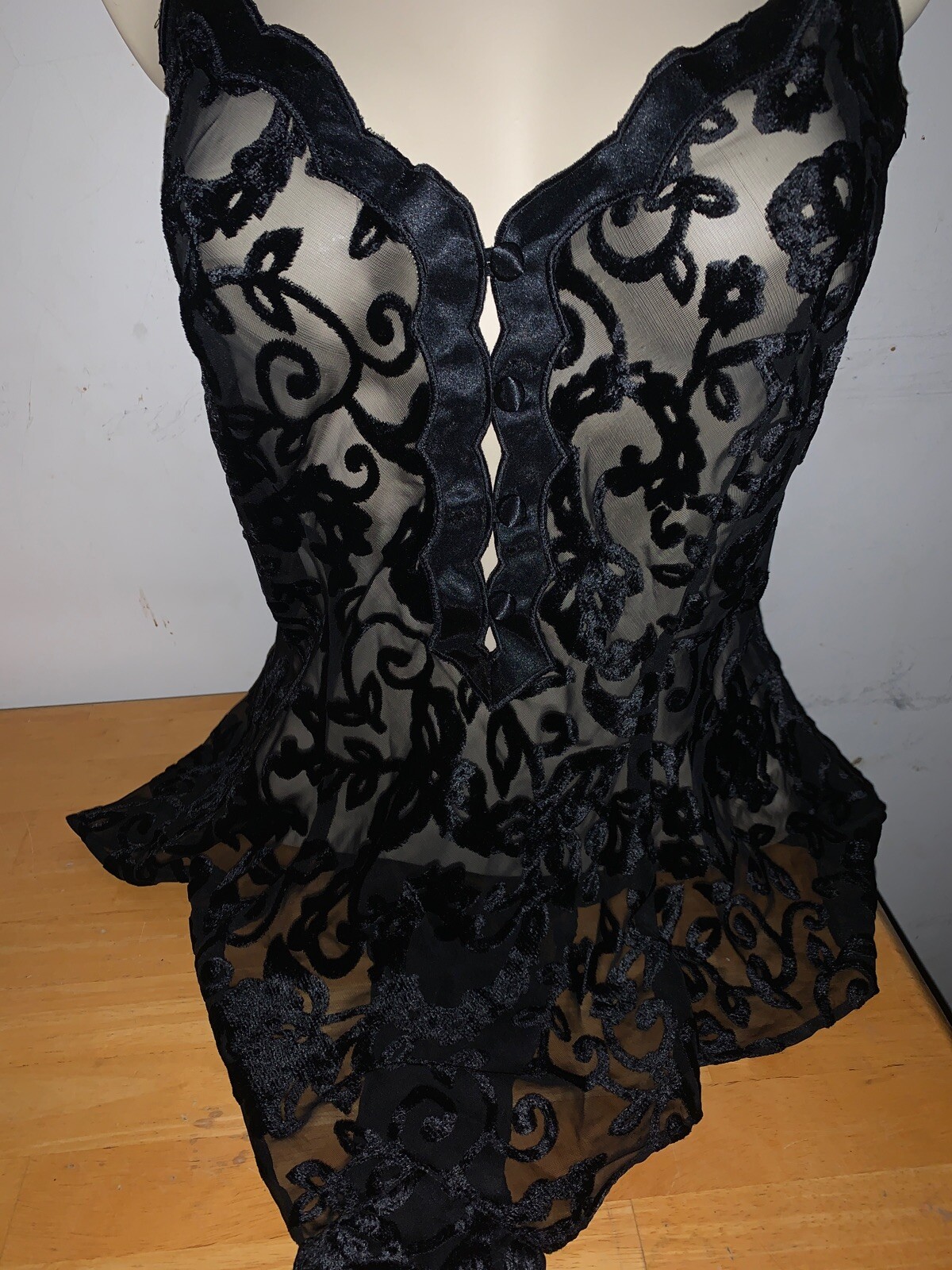 VICTORIA'S SECRET Black Lace VERY SEXY & ELEGANT Teddies Sheer Sz M ...