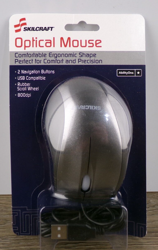 Skilcraft Optical Wired Mouse, Ergonomic Shape, New S2 | eBay