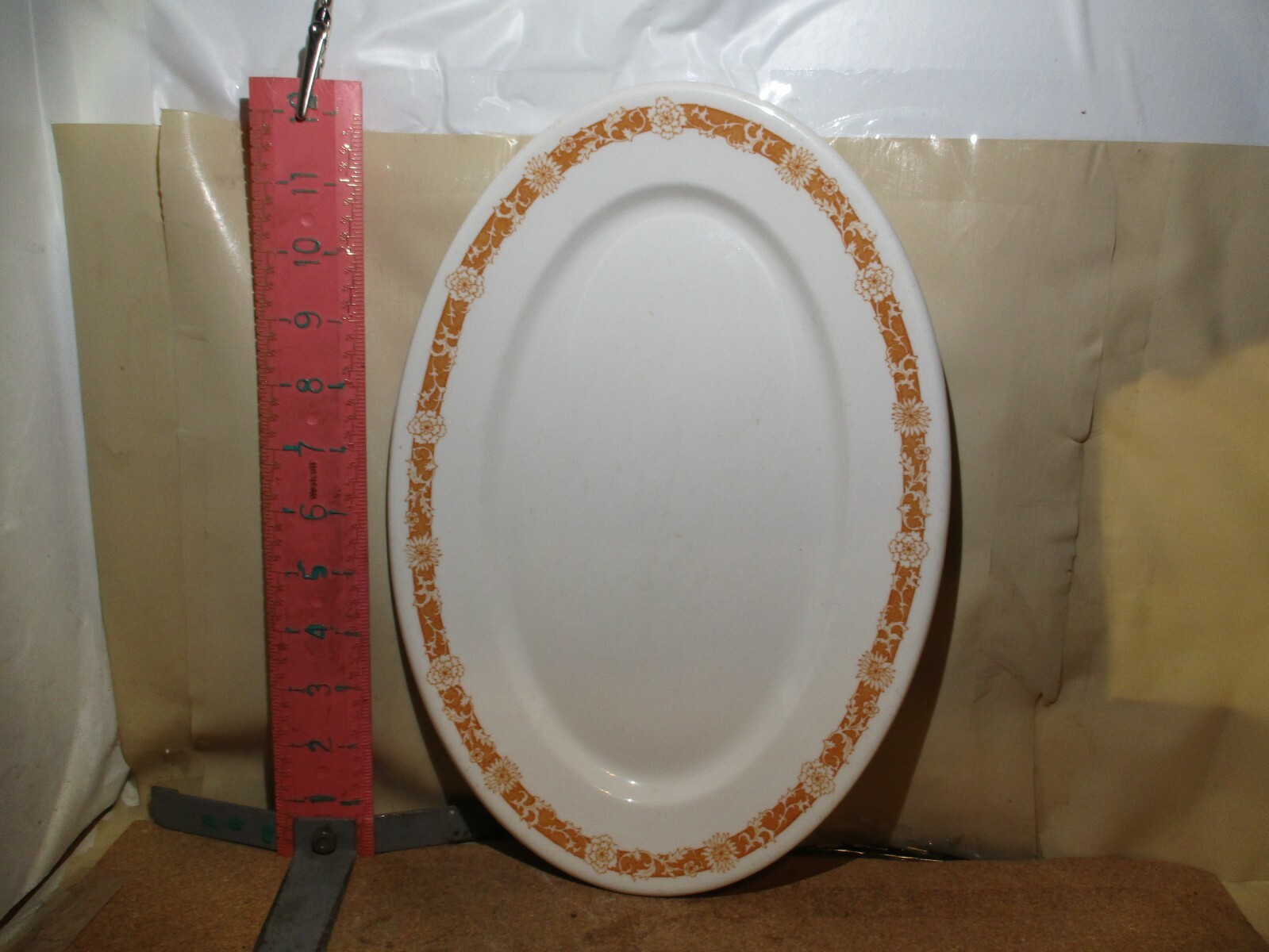 BEVERLY PATTERN PLATTER 12 3/4 X 8 3/4 - O.P. CO. CHINA , SYRACUSE ...