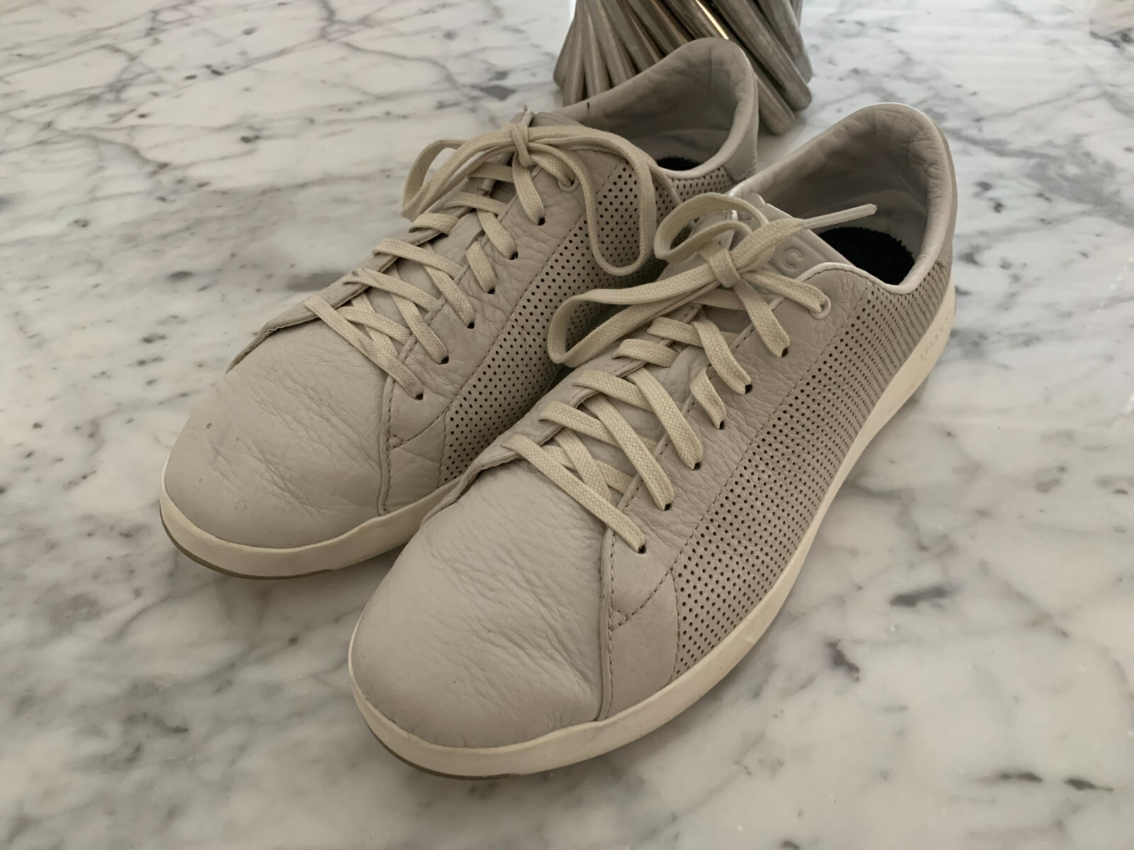 Men's Cole Haan Grand Zero Light Gray Low Top Sneaker… - Gem