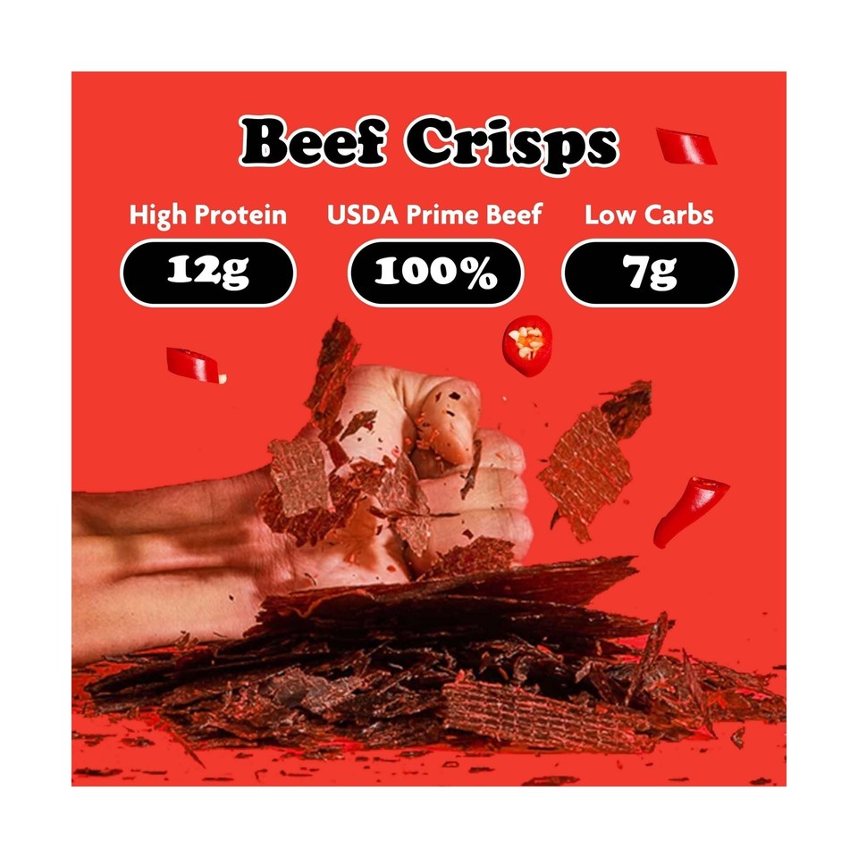 Yay's Snacks Sweet and Spicy Beef Crisps | Crispy, Crunchy, High ...