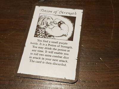HeroQuest Card Treasure Potion of STRENGTH Alchemist | eBay