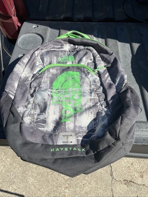 The North Face Haystack Backpack / Bag - Black And White Camo With ...