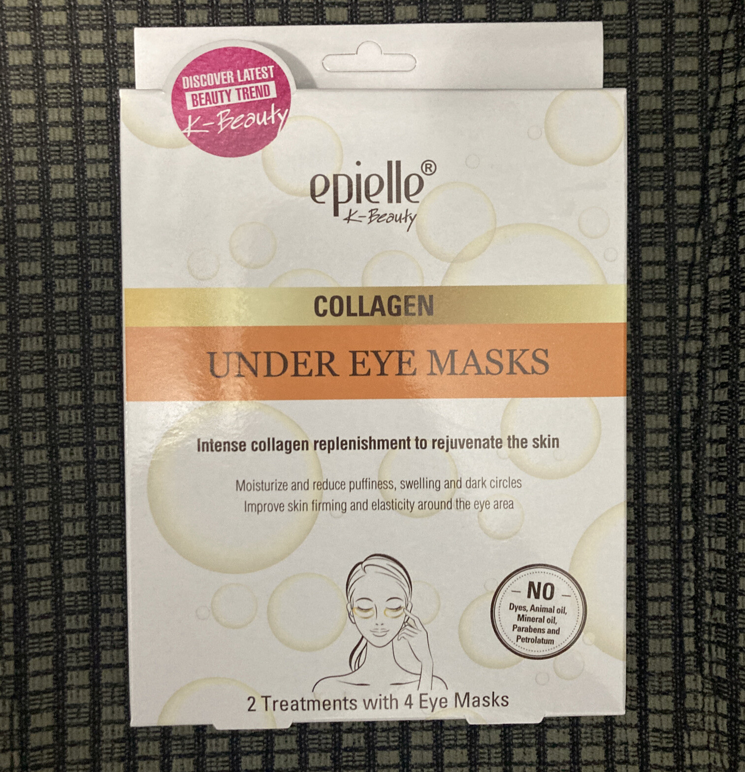 Epielle K-Beauty Collagen Under Eye Mask 2 Treatments With 4 Eye Masks ...
