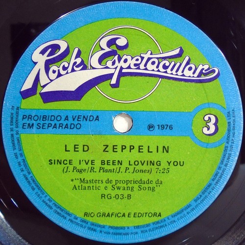 LED ZEPPELIN FRIENDS EXCLUSIVE BRAZIL 1976 3 TRACK EP 7" RIO GRAFICA ...
