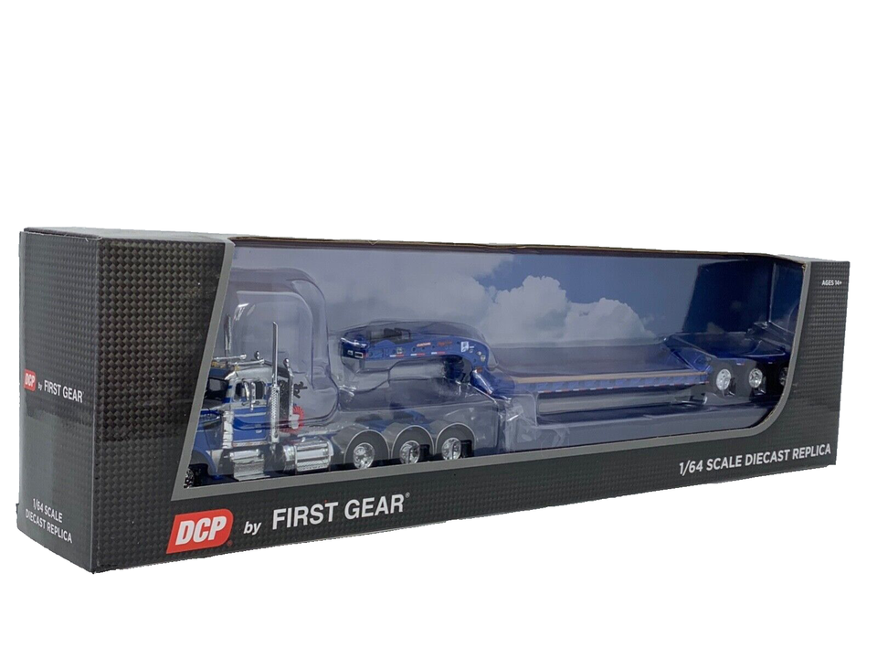 1/64 DCP PETERBILT 359 TRI AXLE & FONTAINE LOWBOY TRAILER | eBay