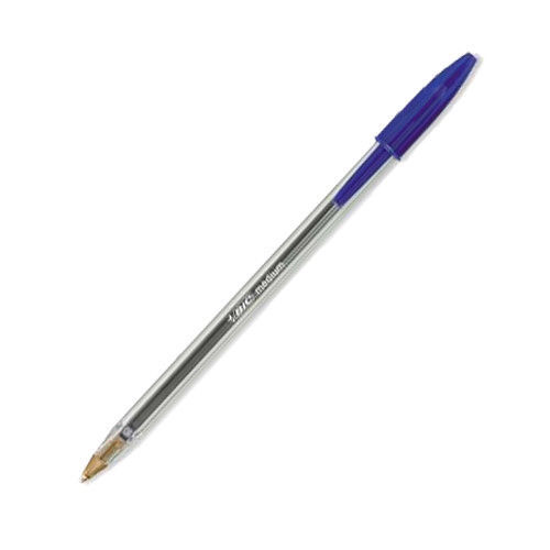BIC PENS Cristal Medium Ball Point Pens Biros (BLACK, BLUE & RED OPTION ...