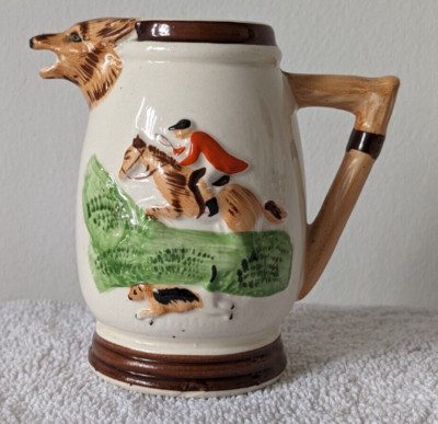 Vintage Portland Pottery creamer jug with fox head spout | eBay