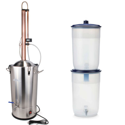 T500 Still Copper Reflux Condenser with Boiler and EZ Filter Spirits ...
