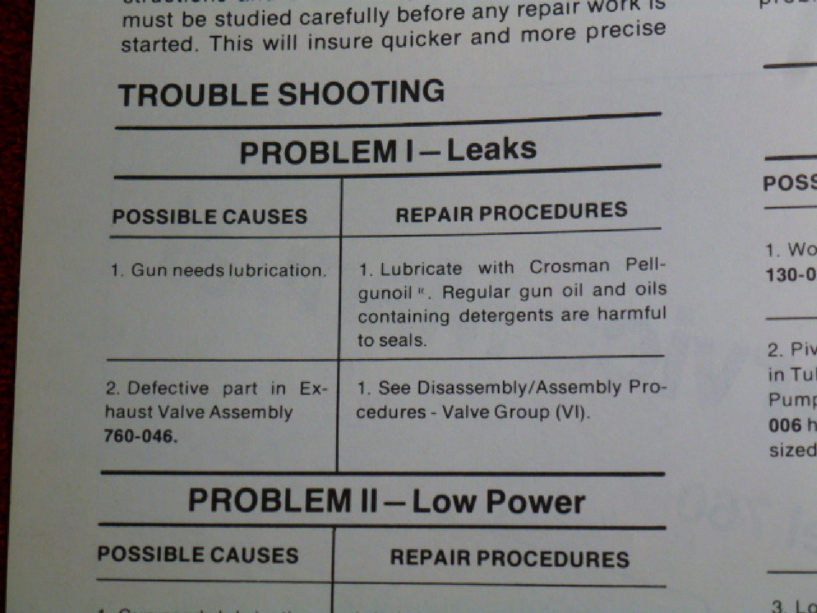 Crosman 760 Factory Service Manual With Two (2) Exploded View | eBay