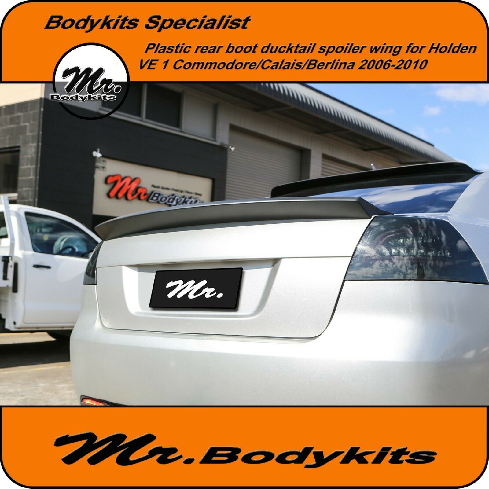 Plastic Rear Boot Spoiler Ducktail Wing For Holden VE 1 Commodre/Calais ...
