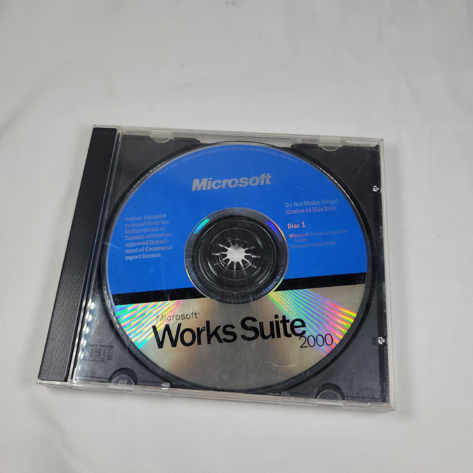 Microsoft Works Suite 2000 For Windows CD Disc 1&2 W/Product Key | eBay