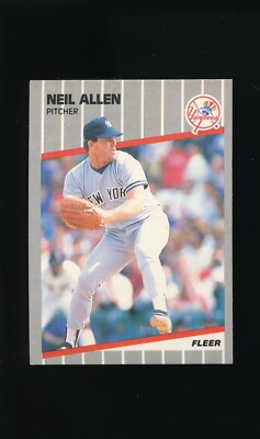 1989 Fleer #250 Neil Allen COR * Pitcher * New York Yankees * NM * | eBay
