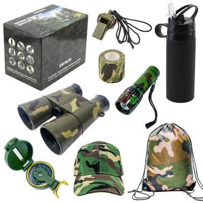 Outdoor Adventure Kit for Kids, Military Style Toys, Explorer Gear Play ...