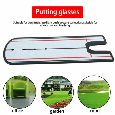 Golf Putting Eyeline Alignment Mirror Training Aid Putter Swing Trainer ...