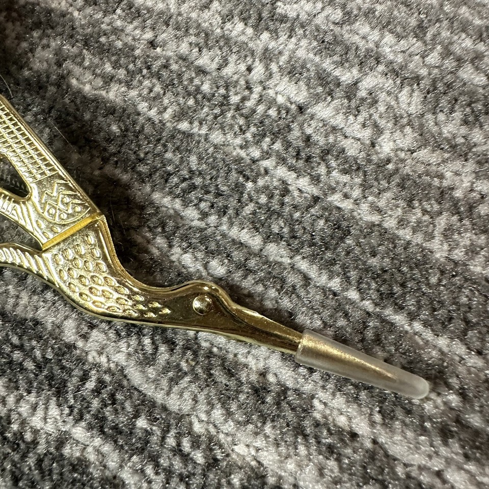 Bird Shape Scissors Stork Sewing Embroidery Manicure Tool Gold Tone 4 ...
