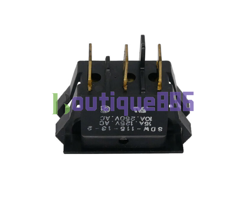 5PCS SHINDEN SDW-115-13-2 3pin 3gear 10A250VAC Rocker Switch Double ...