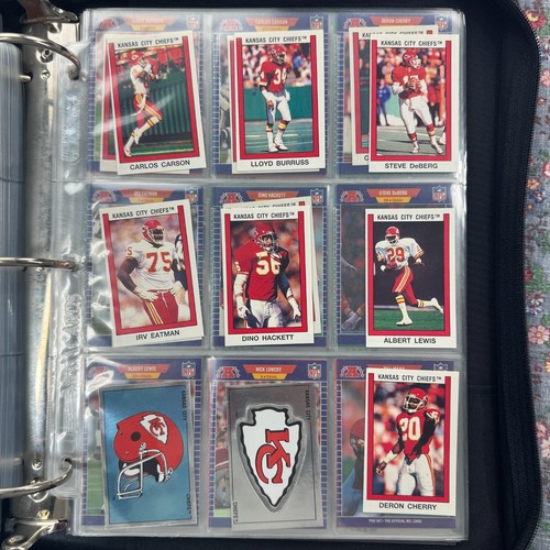 1989 Panini Football Sticker Kansas City Chiefs Team Set (14) Complete ...