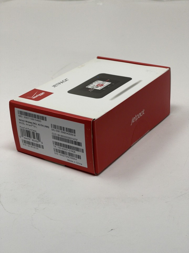 Netgear Verizon AC791L WiFi Jetpack 4G LTE Hotspot Mobile Modem New ...