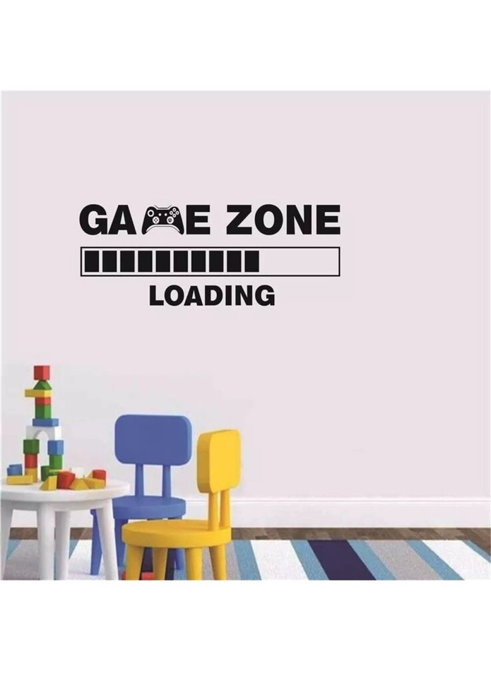 Kids Room Game Zone Loading Decor Wall Sticker Boys Bedroom Gaming ...