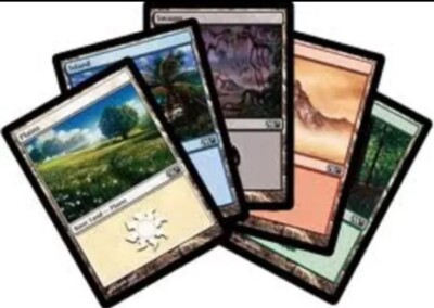 500 Basic Lands Magic The Gathering Lands - From Mixed Sets 100 Of Each ...