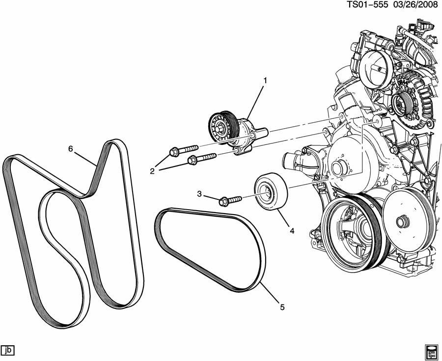 2008-2015 GM Trucks A/C Compressor Belt New OEM 12603509 19178068 ...