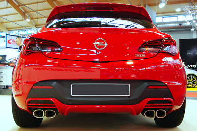 VAUXHALL ASTRA J GTC REAR BUMPER SPOILER / SKIRT / VALANCE / DIFFUSER ...